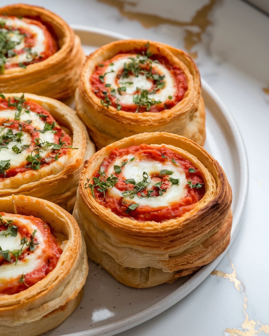 Puff Pastry Pizza Rolls Recipe - recipedrizzle.com